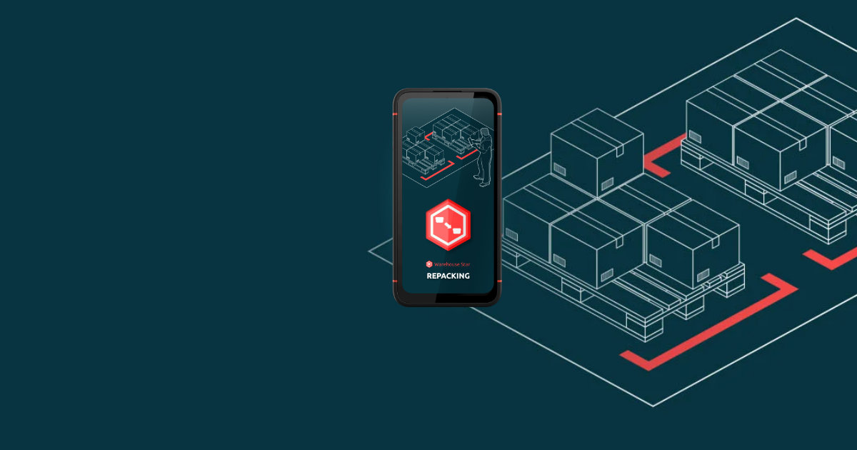 Optimal repacking of goods with our mobile app repacking | Bitergo WMS